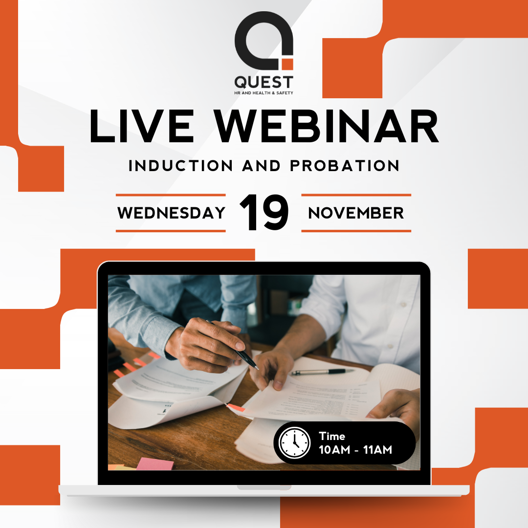 Induction and Probation I HR Webinar - Quest Cover